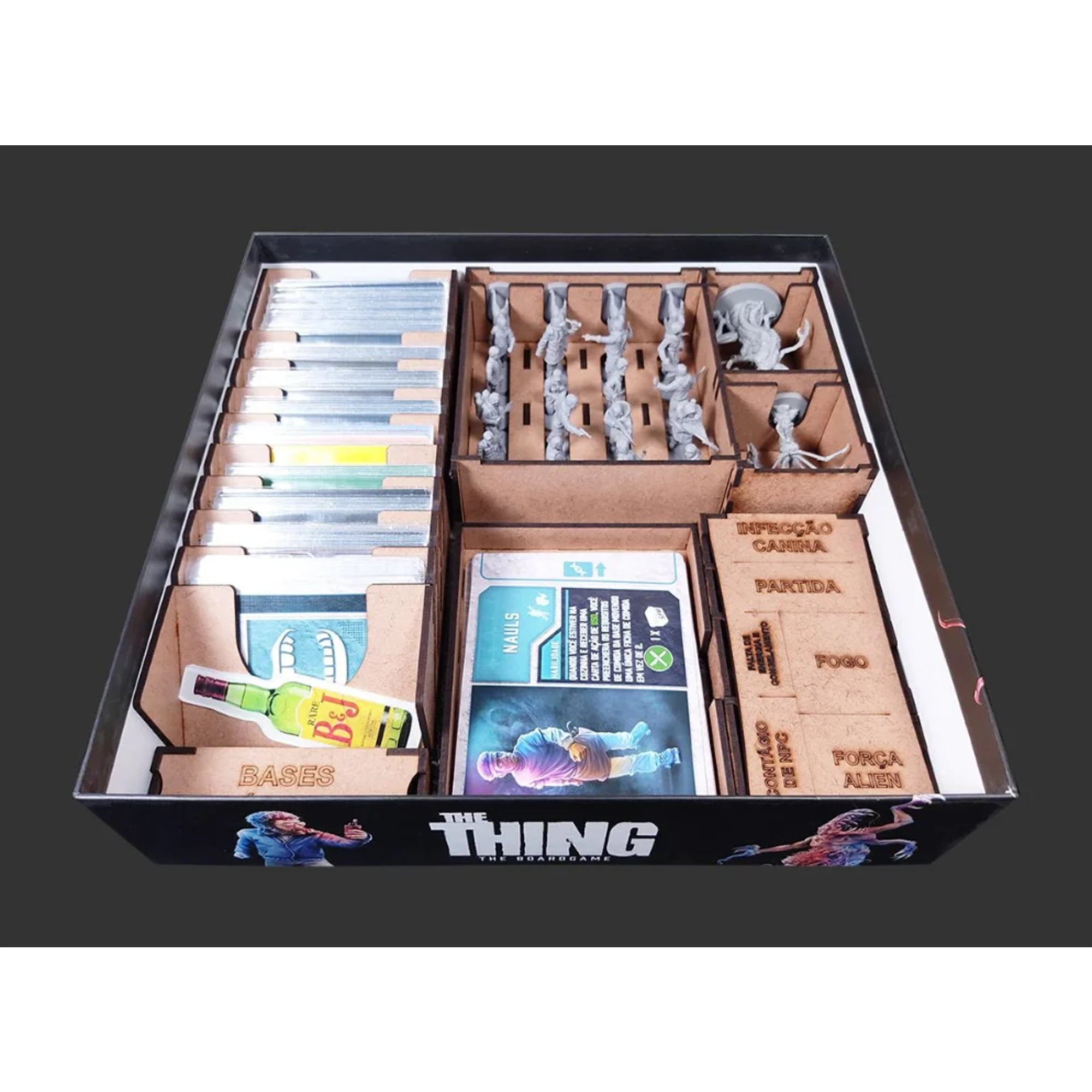 Organizador (Insert) compatível com o jogo The Thing: The Boardgame