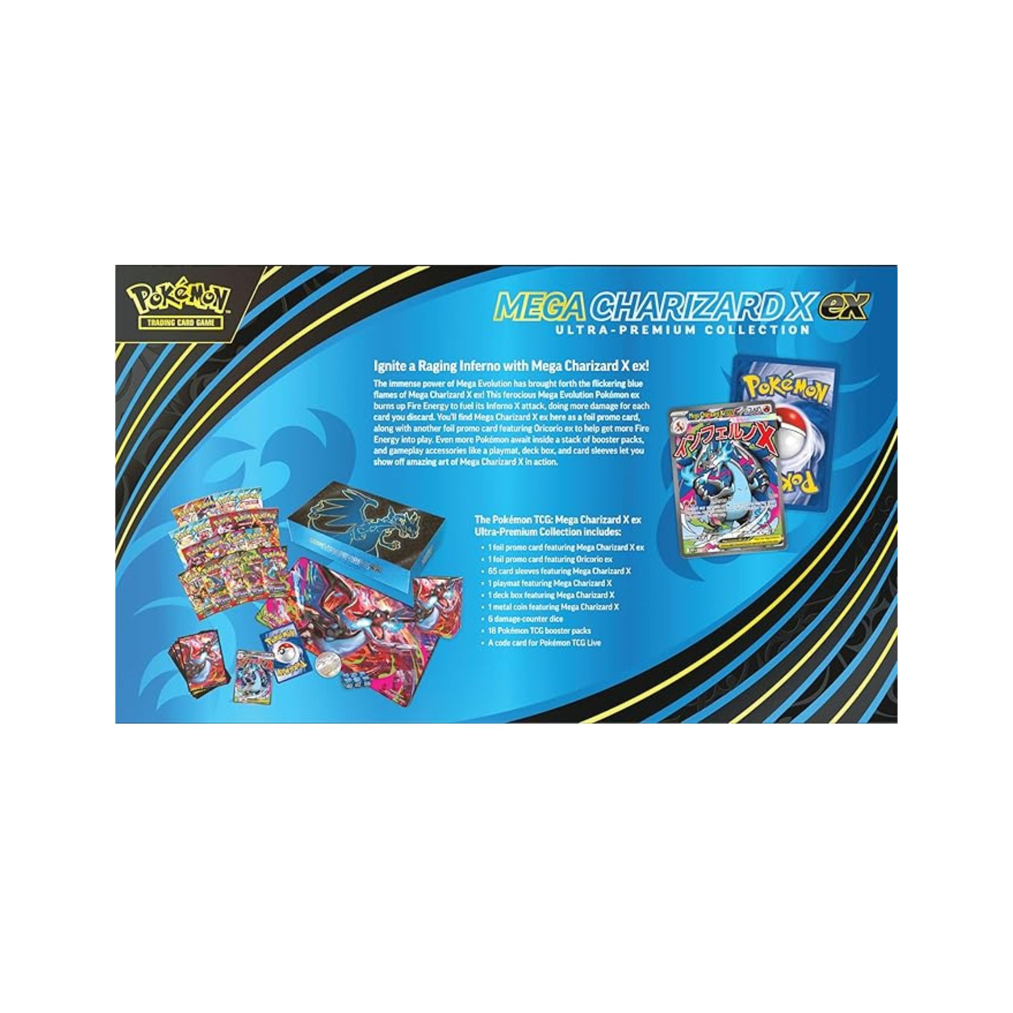 Pokémon TCG : Mega Charizard X ex Ultra Premium Collection (Inglês) - Bravo Jogos