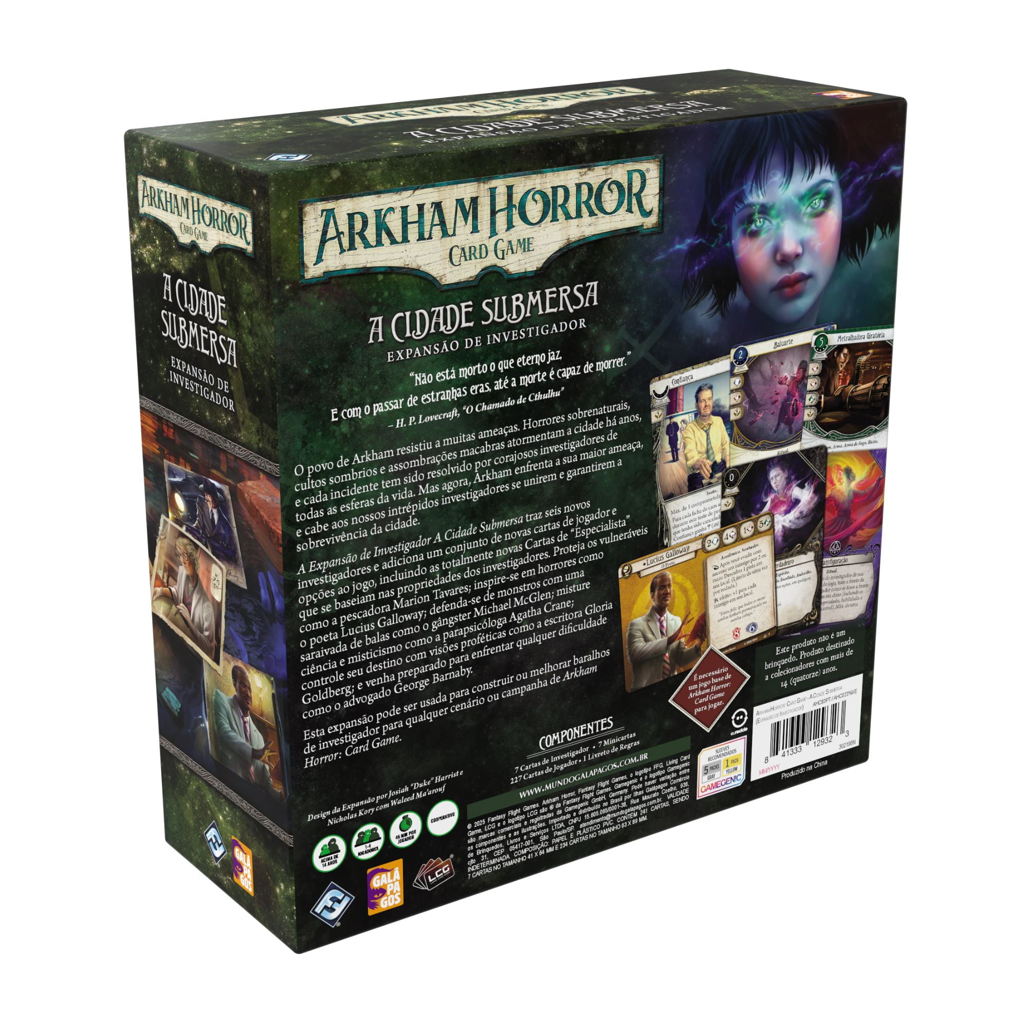 Arkham Horror : Card Game - A Cidade Submersa (Expansão do Investigador ...