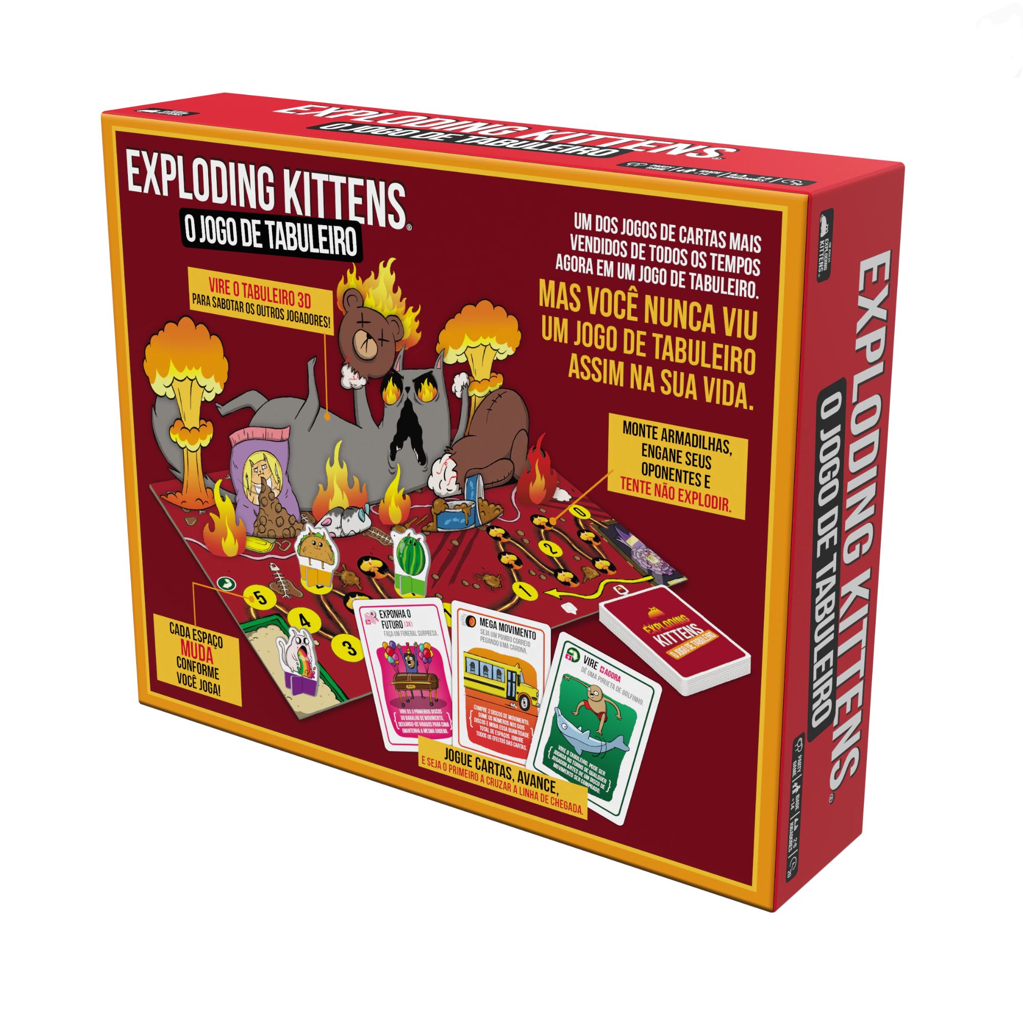 Jogo Exploding Kittens : O Jogo de Tabuleiro - Bravo Jogos
