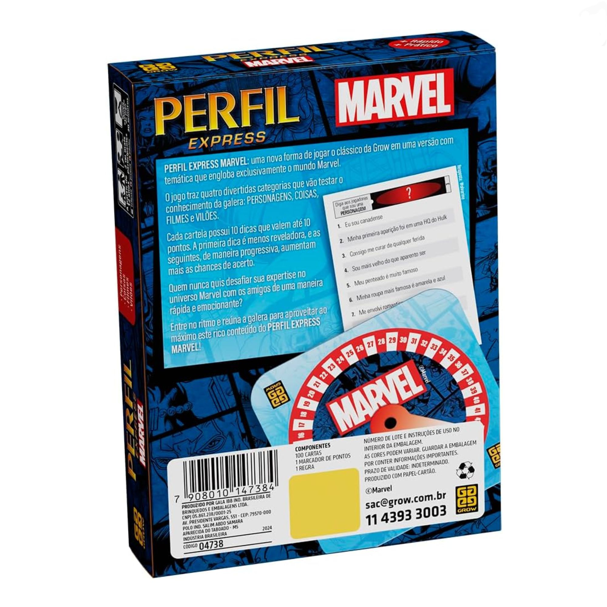Jogo Perfil Express - Marvel - Bravo Jogos