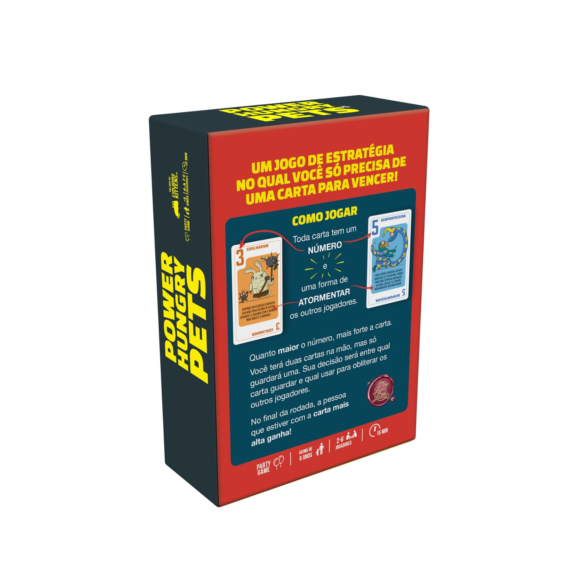 Jogo Power Hungry Pets (Aka Love Letter) - Bravo Jogos