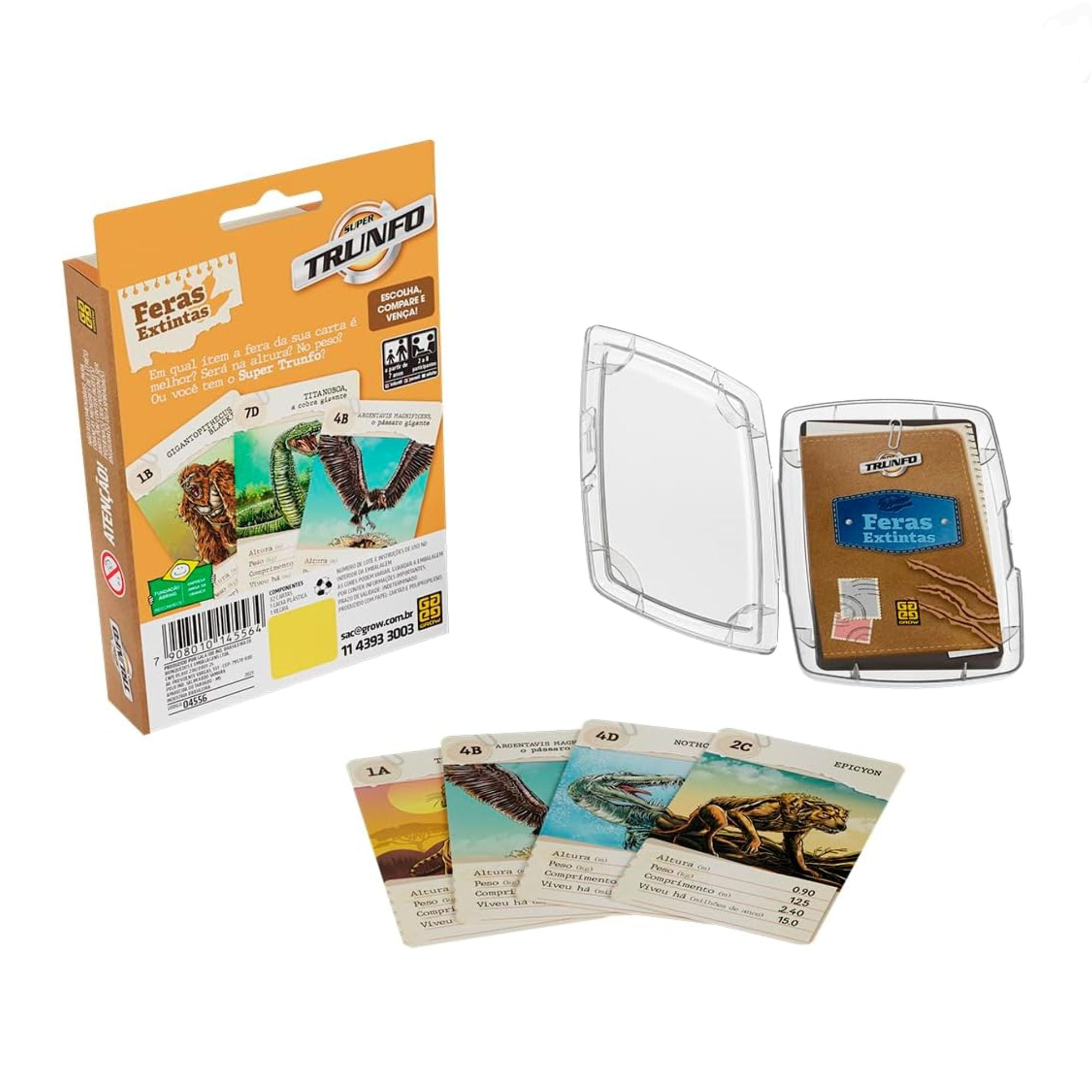 Jogo Super Trunfo Feras Extintas - Bravo Jogos