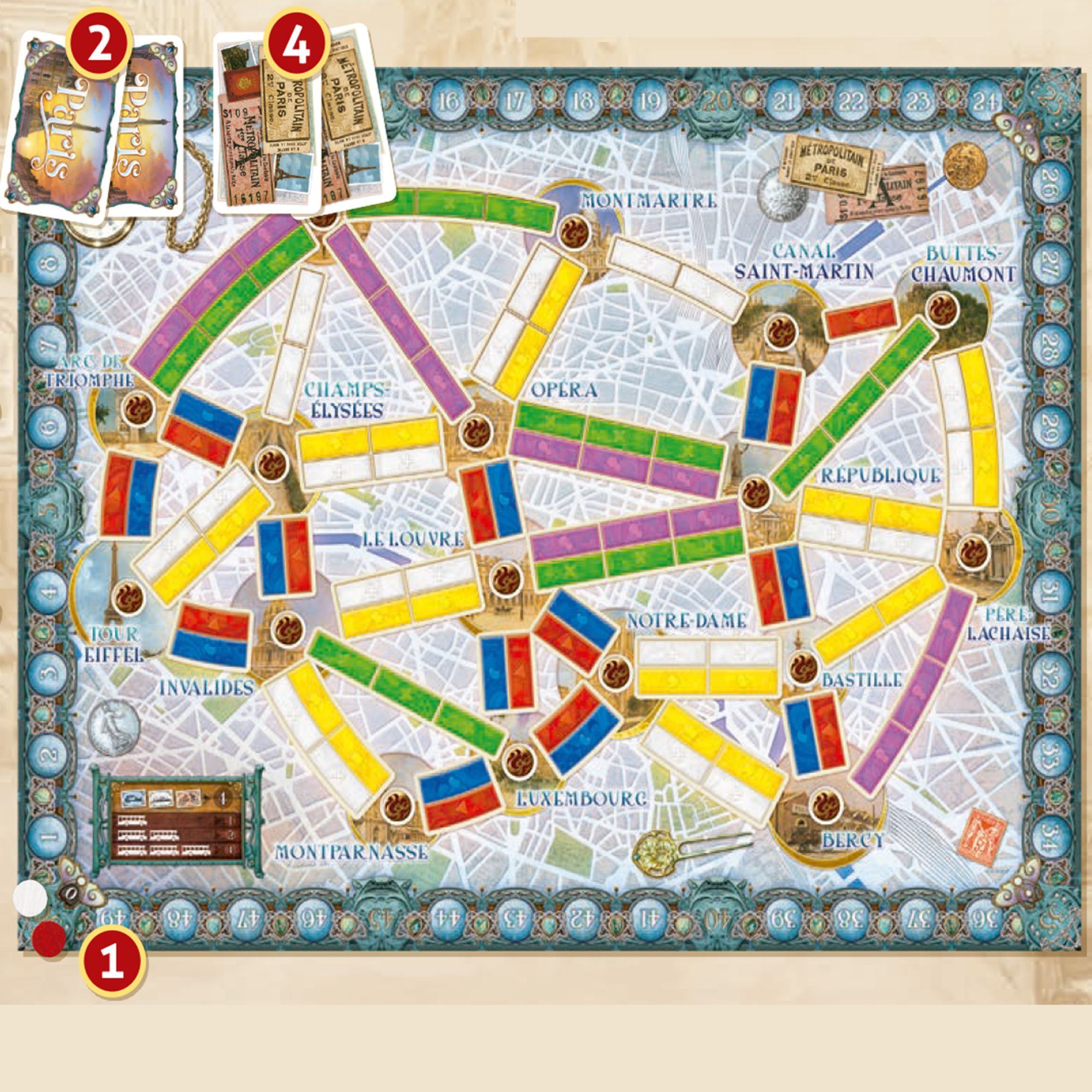 Jogo Ticket to Ride : Paris - Bravo Jogos