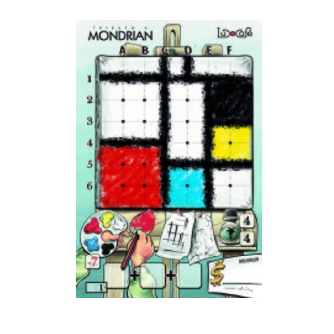 Jogo Tributo a Mondrian + Expansão Tinta Verde - Bravo Jogos