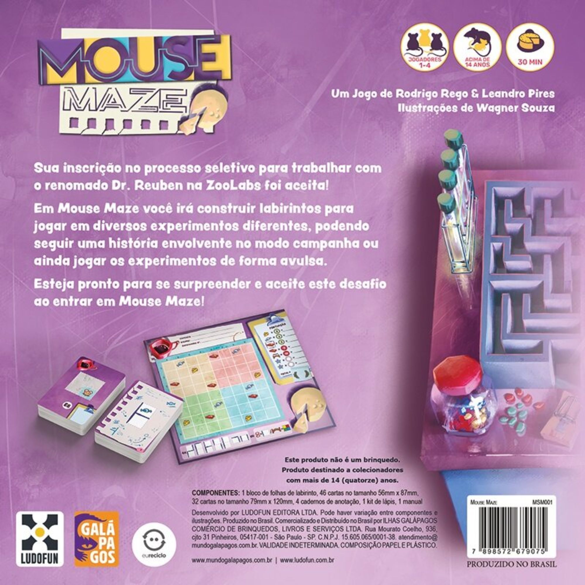 Mouse Maze Jogo de Tabuleiro