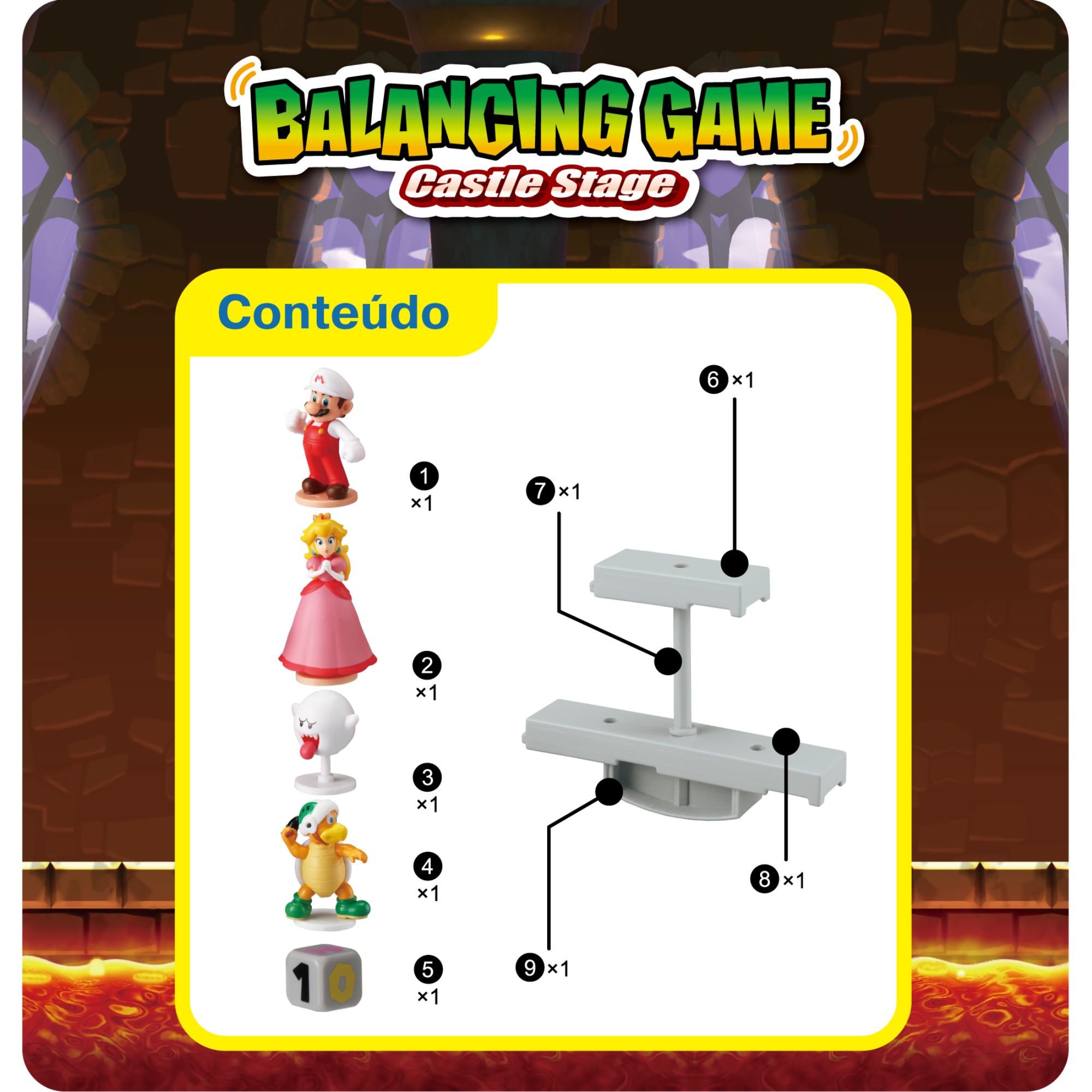Jogo Super Mario Balancing Game Castle Stage