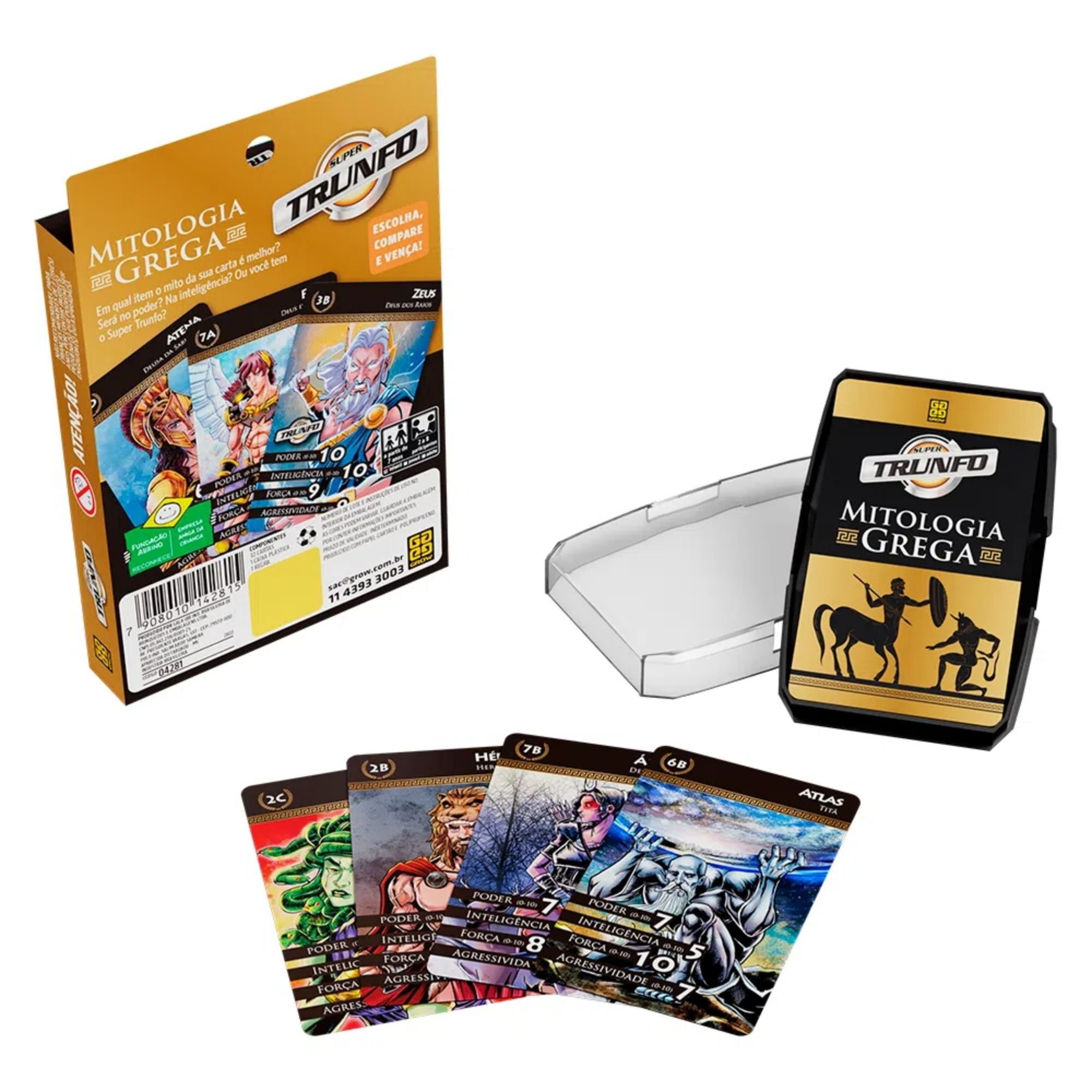 Jogo Super Trunfo Mitologia Grega