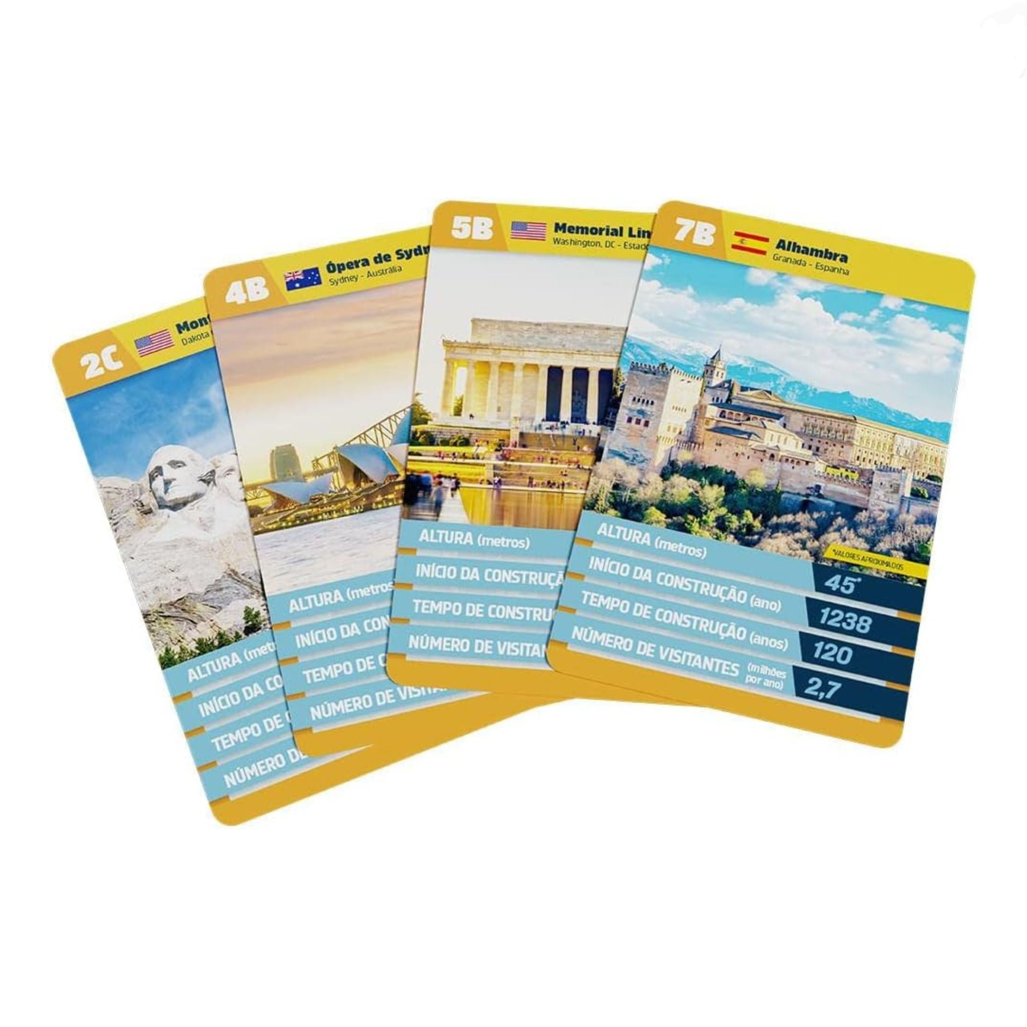 Jogo Super Trunfo Monumentos do Mundo - Bravo Jogos