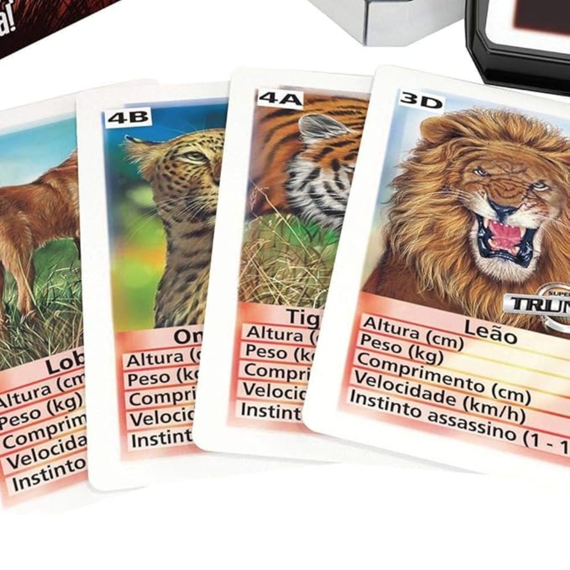 Jogo Super Trunfo Predadores - Bravo Jogos